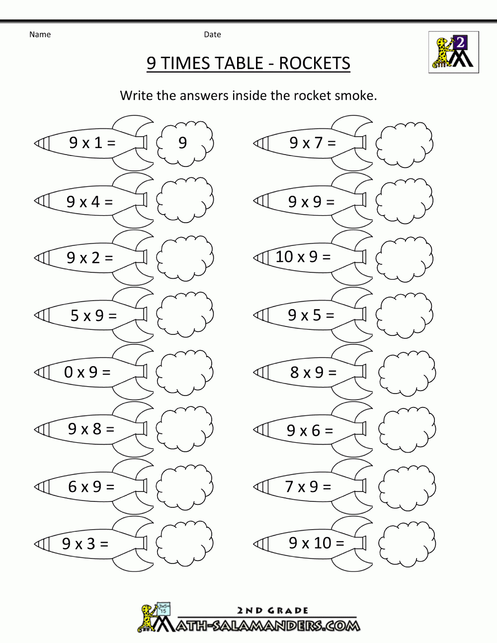 9 Times Table Worksheet Printable Lexia s Blog