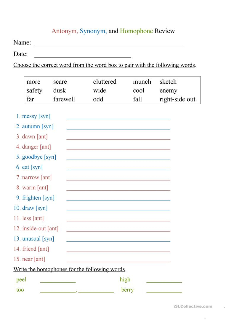 Synonyms Read The Story And Replace The Underlined Words With Free Synonyms Read The Story And Replace The Underlined Words With Free