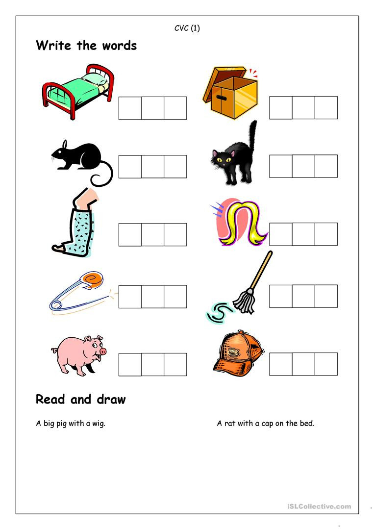Resources Phonics Cvc Worksheets Cvc Worksheet Printable