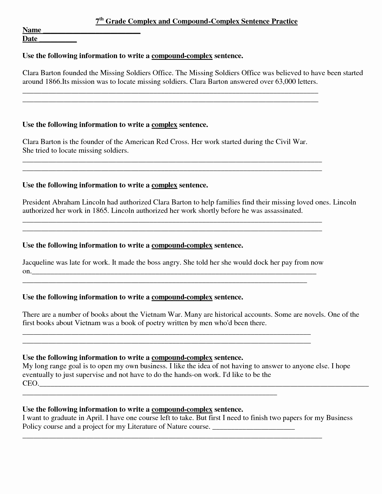 7Th Grade Worksheets Free Printable Lexia s Blog