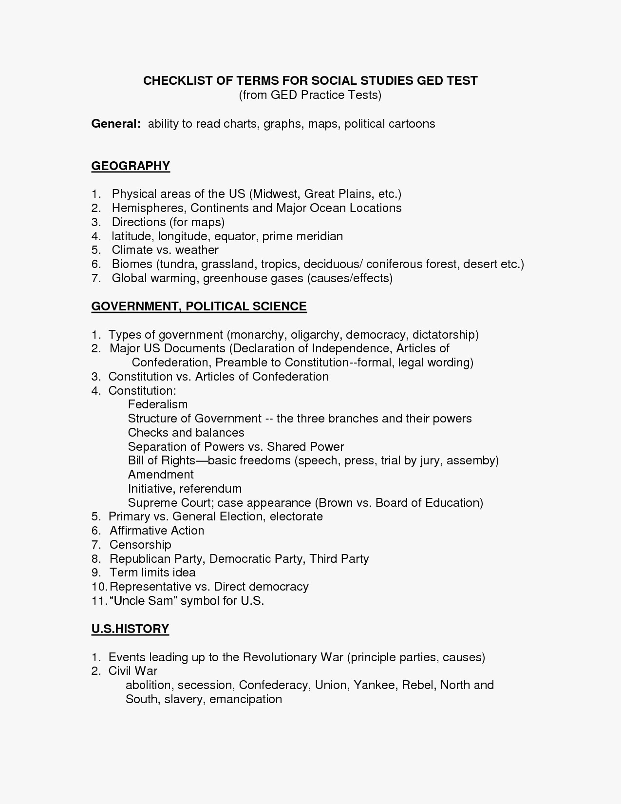 Ged Social Studies Printable Worksheets Lexia s Blog Ged Social Studies Printable Worksheets Lexia s Blog