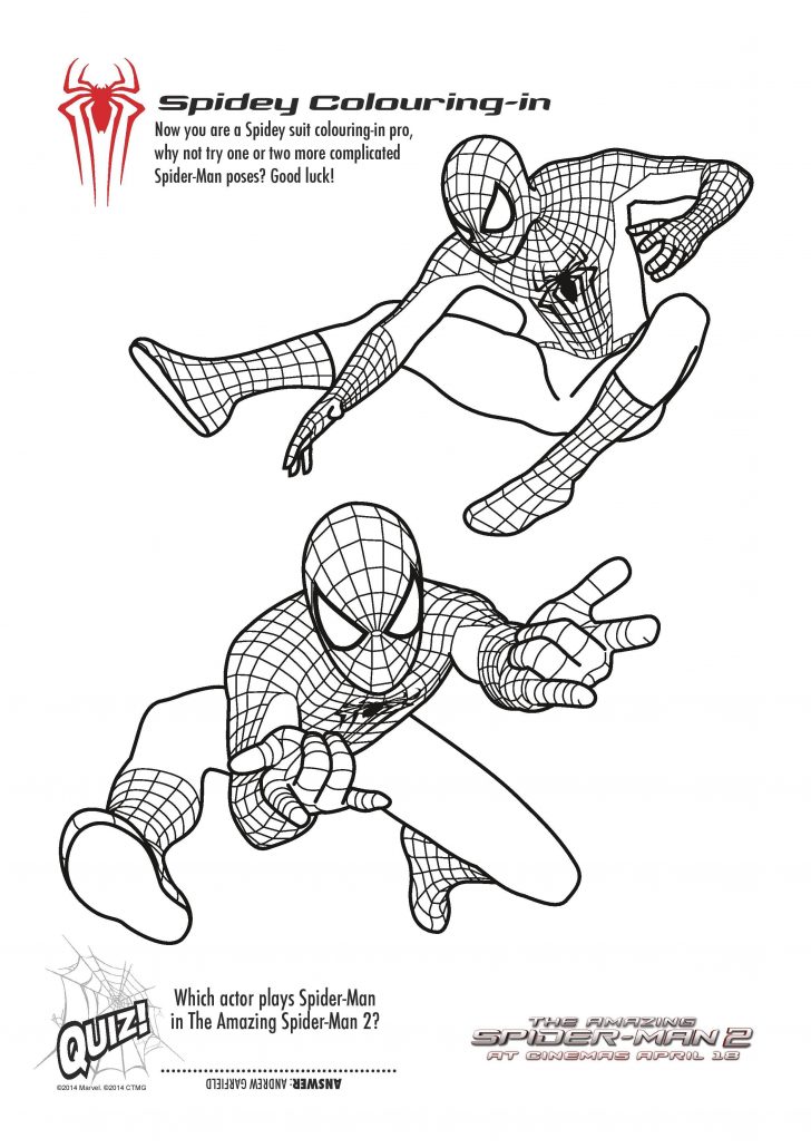 Free Printable Spiderman Colouring Pages And Activity Sheets - In ... Free Printable Spiderman Colouring Pages And Activity Sheets - In ...