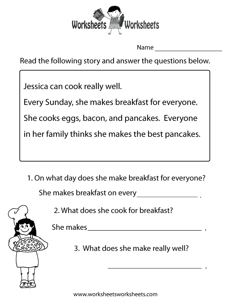 Second Grade Reading Comprehension Printable Worksheets Lexia s Blog