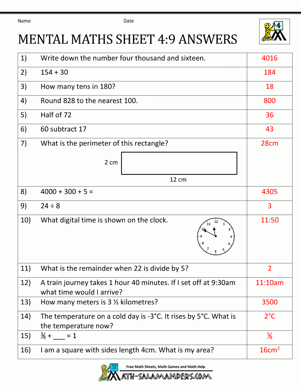 Math Test Printable Worksheets Lexia s Blog