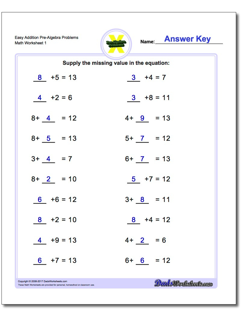 Algebra Worksheets For 4Th Grade Printable Lexia s Blog
