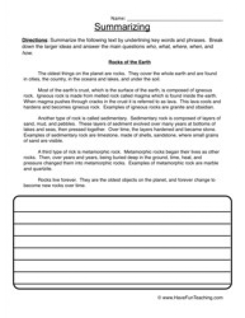 Free Printable Summarizing Worksheets 4Th Grade Lexia s Blog Free Printable Summarizing Worksheets 4Th Grade Lexia s Blog