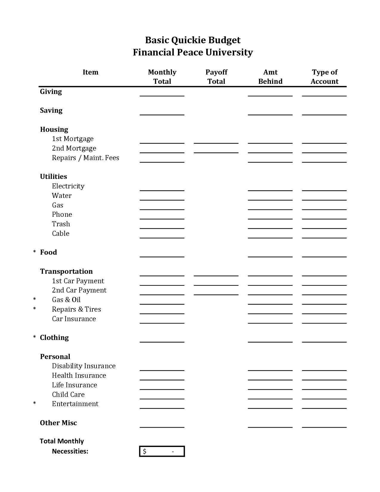 Monthly Budget Spreadsheet Best Free Dave Ramsey Excel Download Dave Monthly Budget Spreadsheet Best Free Dave Ramsey Excel Download Dave